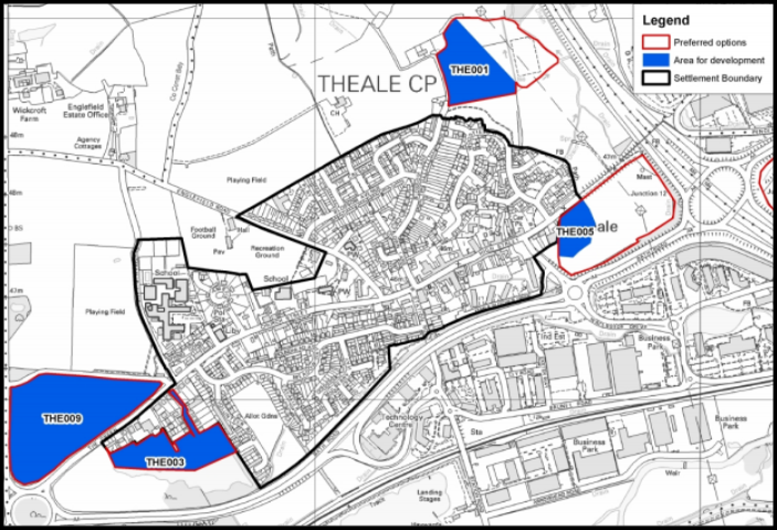 Sites for Housing Proposed Around Theale